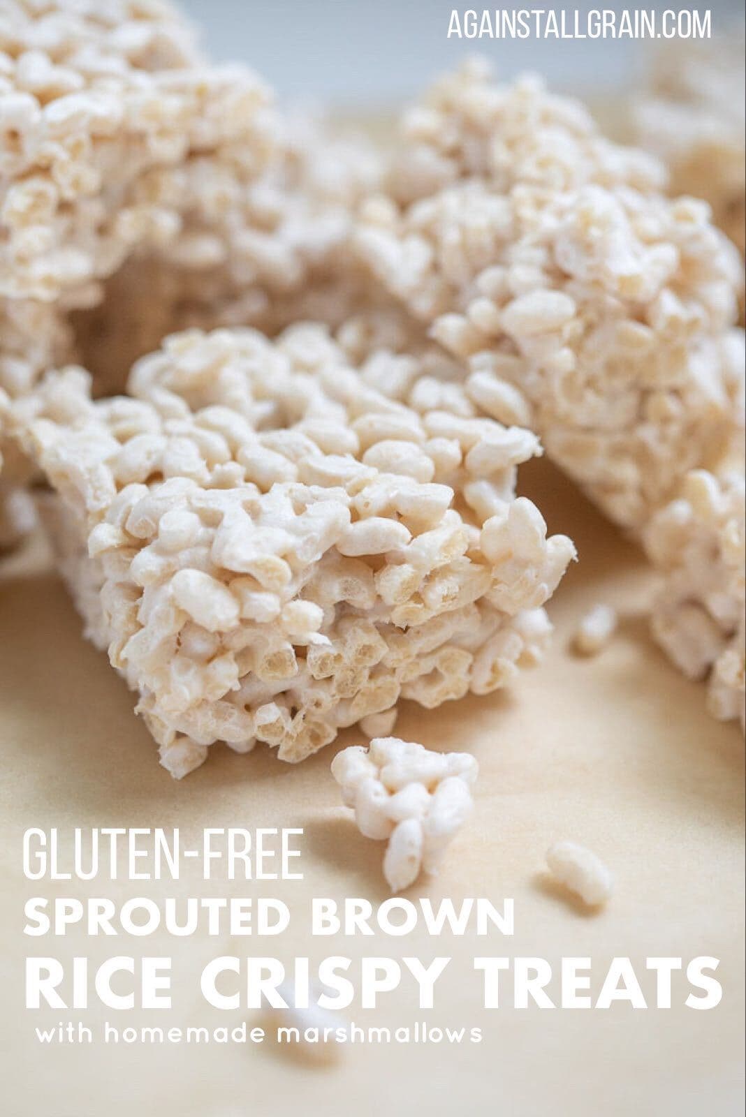 Sprouted Brown Rice Crispy Treats | Against All Grain - Delectable ...